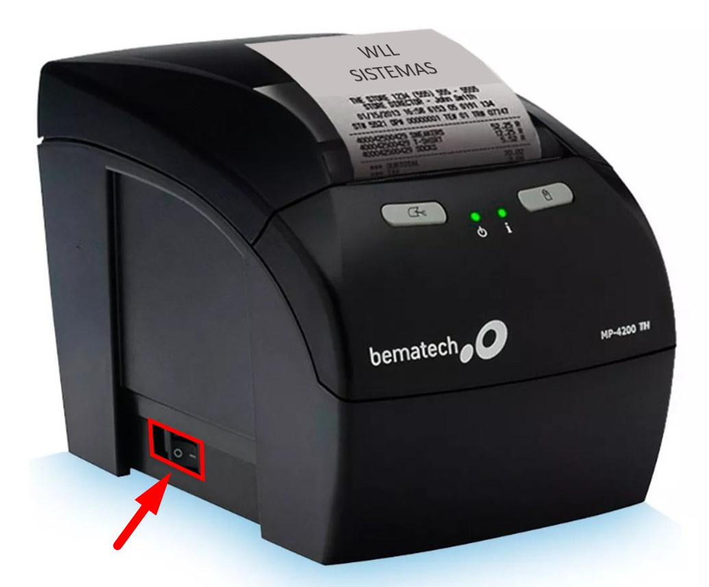 Identificar Ip na impressora Bematech MP-4200 TH